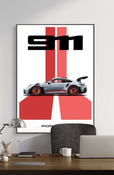 Goat'Automobile - Poster - Porsche GT3 RS (992) - 42x59.4 cm - Porsche ...