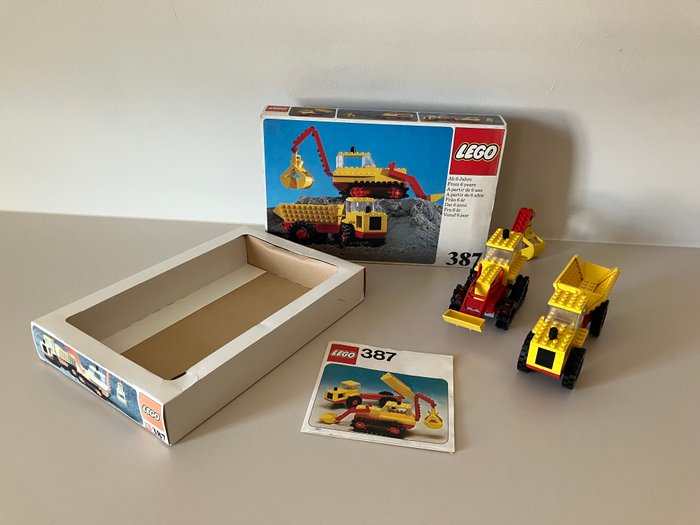 LEGO Set - 387 - Legoland - Excavator and Dumper / Road Construction ...