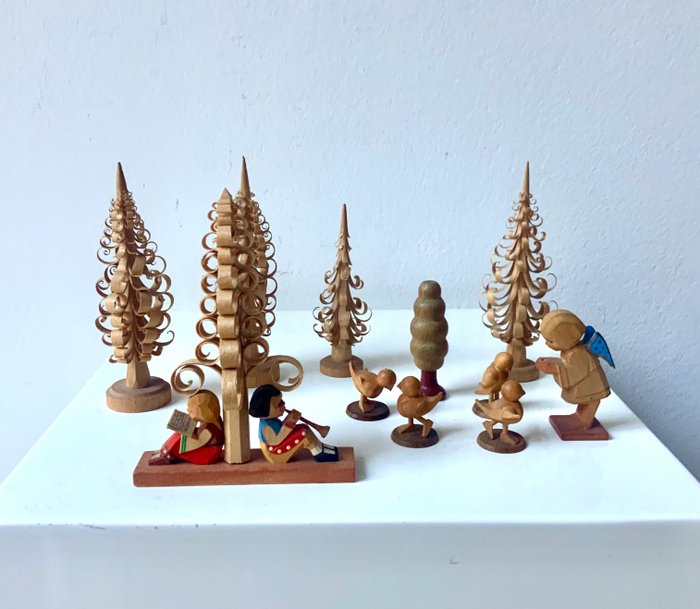 Emil Helbig - Christmas figurine Emil Helbig - Wood - 1950s and 1960s ...