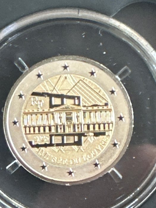 France. 2 Euro 2025 "Musée du Louvre - Polissage Inversé"... | Barnebys