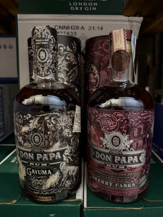 Don Papa - Sherry Casks + Gayuma - 70cl - 2 bottles | Barnebys