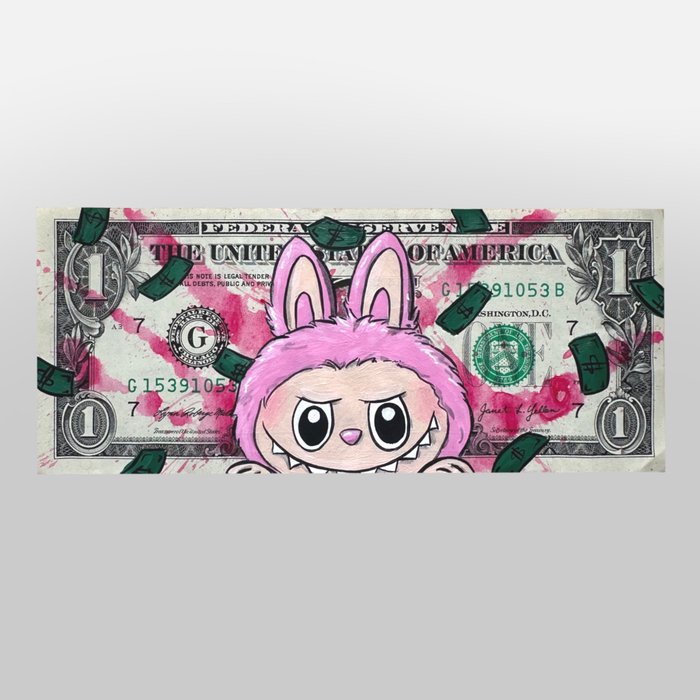 Alan Stefanov (1999) - "Labubu Dollar Dreams" 1 dollar bill | Barnebys