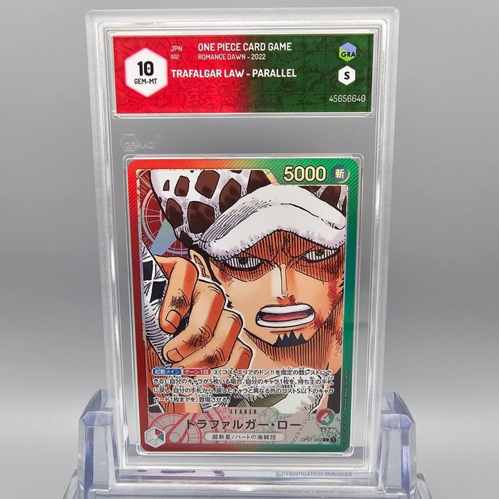 One Piece Graded card - Trafalgar Law (Leader) Parallel... | Barnebys