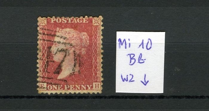 Great Britain - Queen Victoria - Penny Red - Inverted Watermark | Barnebys