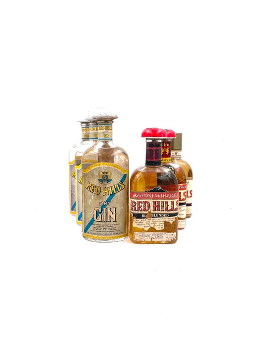 Red Hills by Buton - London Dry Gin (x3) + Old Blended Scotch Whisky ...