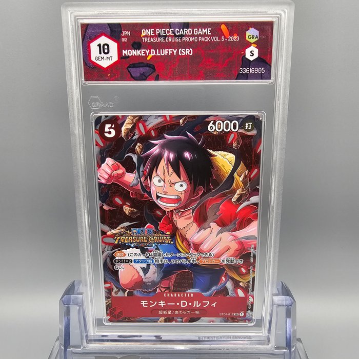 MONKEY.D.LUFFY (SR) ST01-012 SR Promo Graded card - Graad 10 | Barnebys
