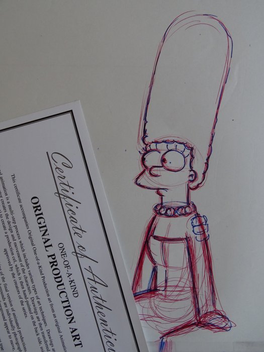 Matt Groening - 1 Original drawing - The Simpsons - The Simpsons, Marge ...