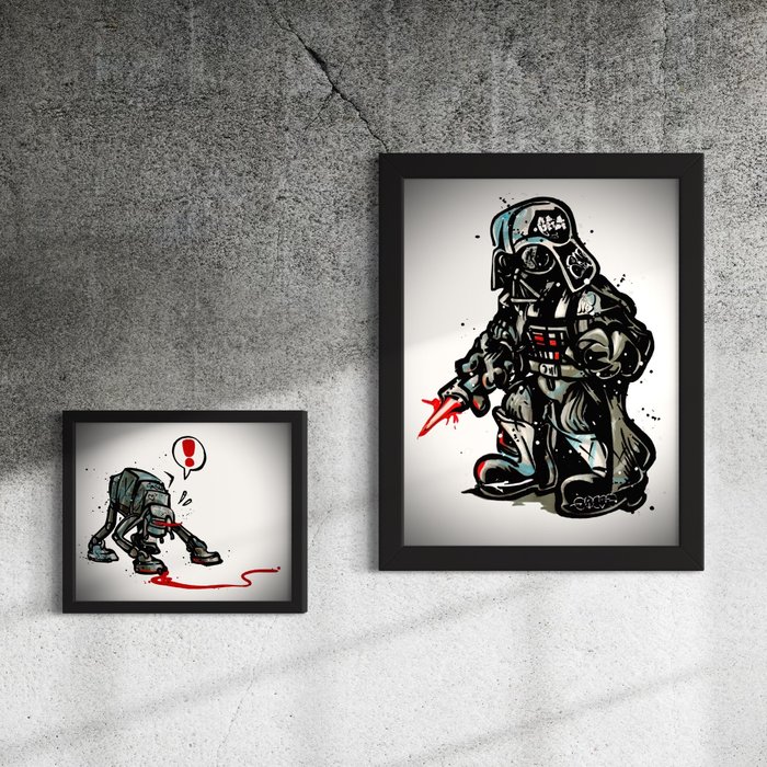 Moabit - Darth Vader VS ATAT Walker X It's A Catch | Barnebys