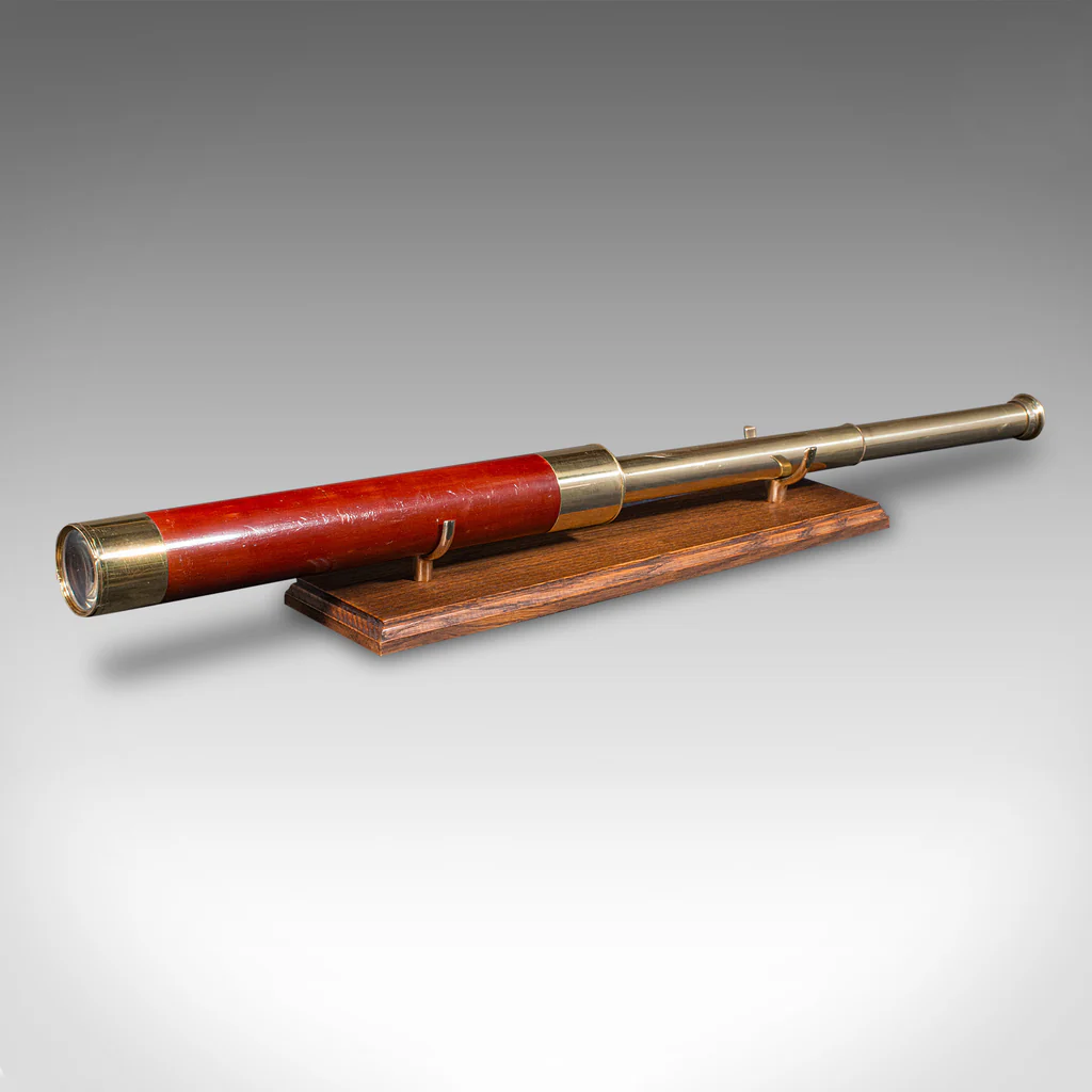 Antique 2 Draw Telescope, English, Brass, Navigational Instrument ...