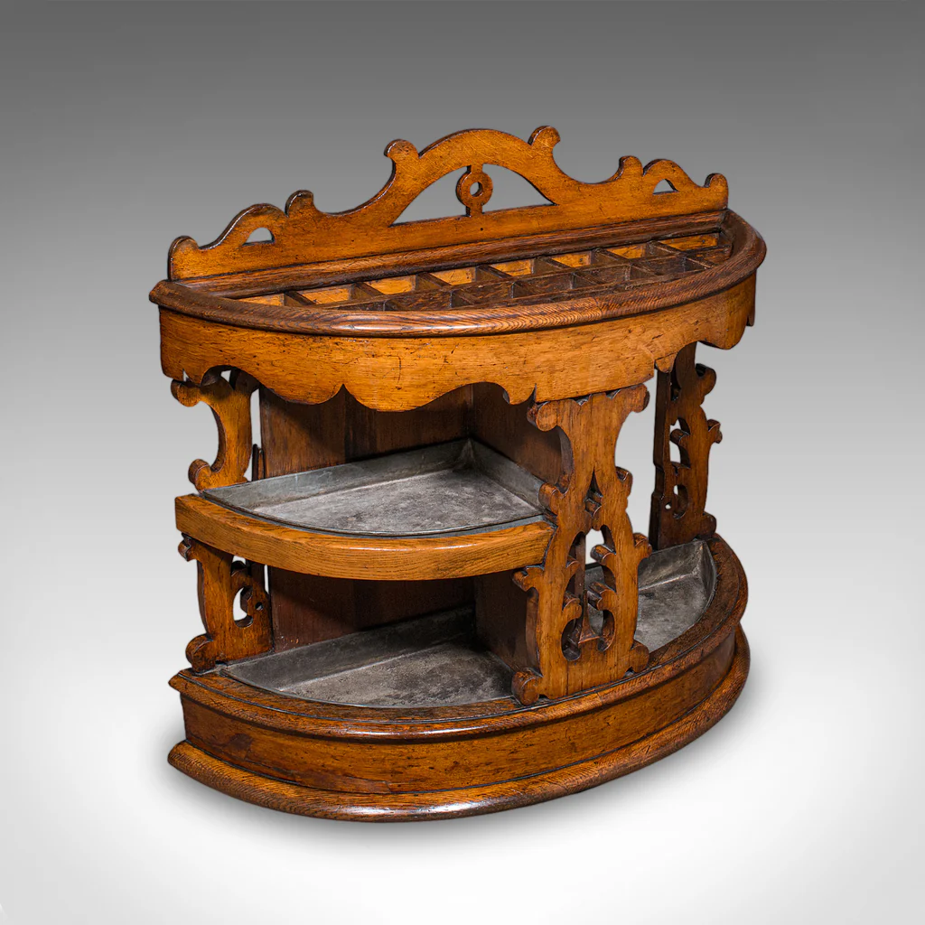 Antique Country House Hall Stand, Scottish, Demi Lune, Oak, Umbrella ...