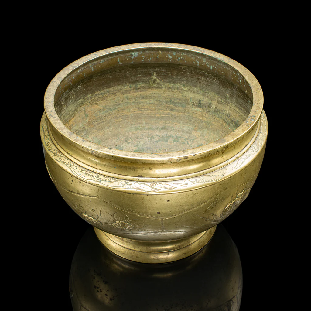 Antique Decorative Jardiniere, Japanese, Brass, Planter Pot, Victorian ...