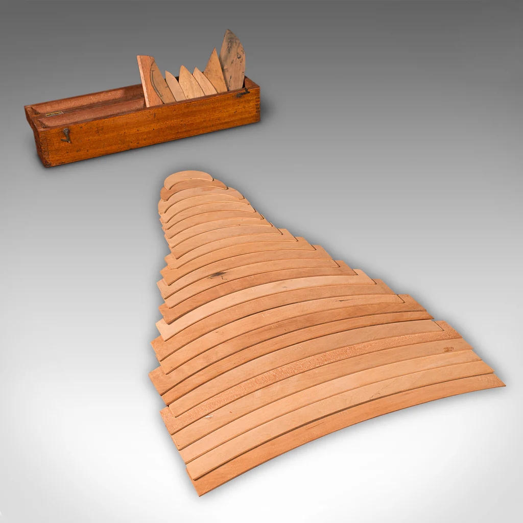 Antique Draughtsman's Railway Curves, English, Pearwood, Cartography ...