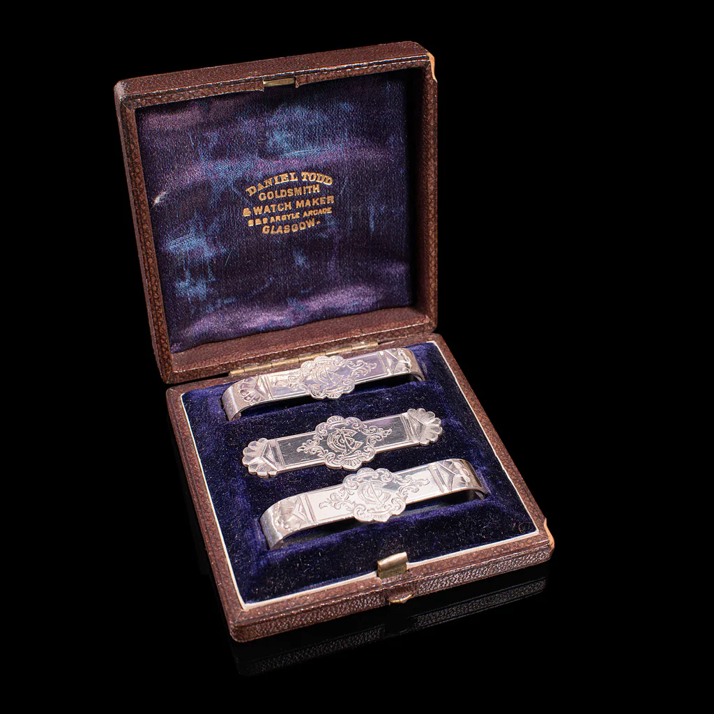 Antique Brooch and Scarf Clip Set, Scottish, Silver, Victorian, circa ...