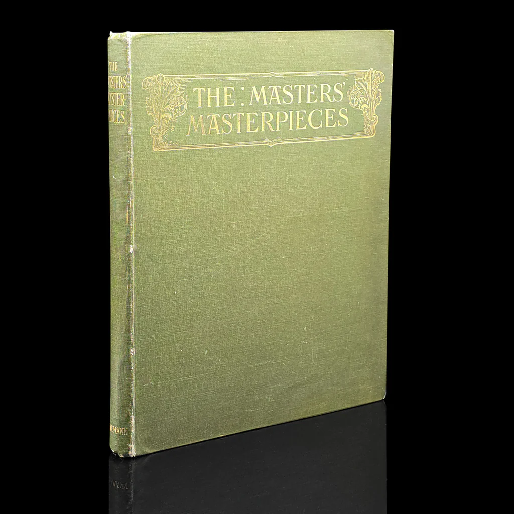 Antique Art Book, The Masters' Masterpieces, Hardcover, Illustrated ...