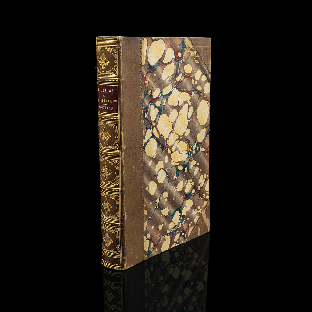 Antique Scottish History Book, Tales of a Grandfather, Walter Scott ...