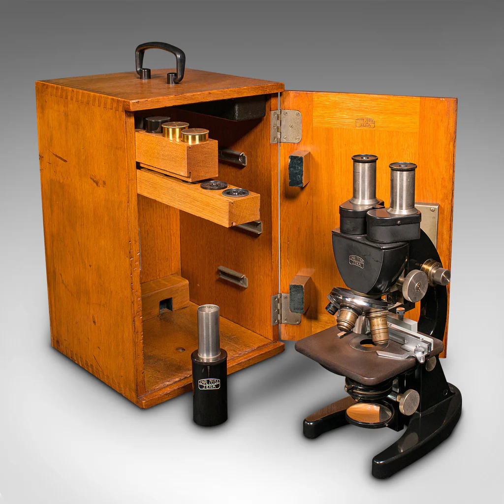 Vintage Laboratory Microscope, German, Scientific Instrument, Carl ...