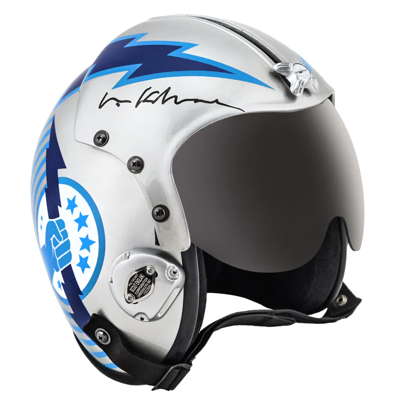 Val Kilmer Autographed Top Gun Iceman Authentic Aviator Helmet | Barnebys