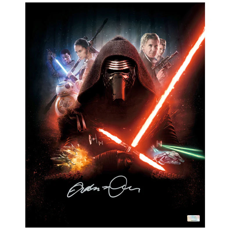 Adam Driver Autographed Star Wars The Force Awakens 16x20 Photo | Barnebys