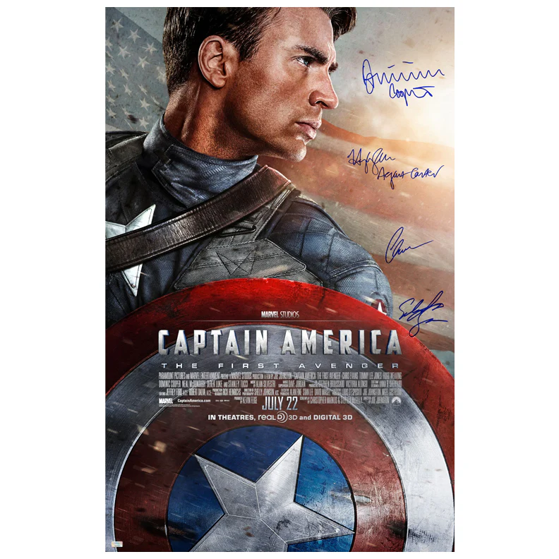 Chris Evans, Sebastian Stan, Hayley Atwell and Dominic Cooper ...