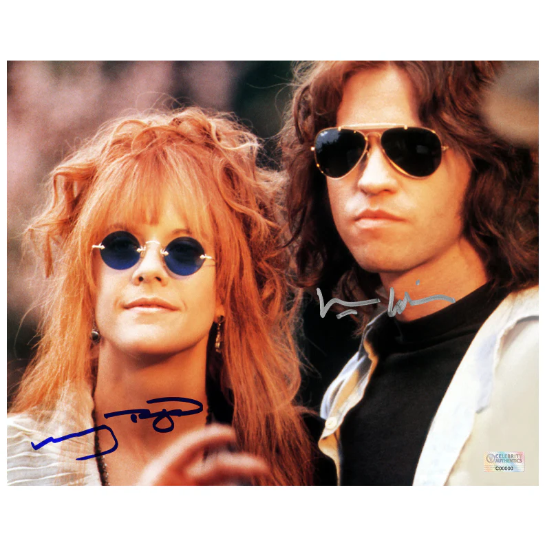 Val Kilmer and Meg Ryan Autographed 1991 The Doors Jim Morrison and ...