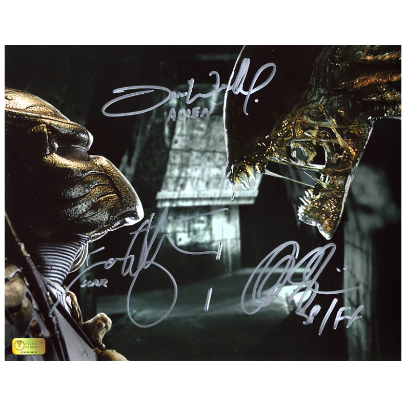 Alec Gillis, Tom Woodruff Jr., Ian Whyte Autographed 2004 AVP Face ...