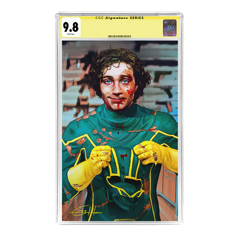 Aaron Taylor Johnson Autographed Greg Horn 2025 Kick Ass Virgin Foil ...
