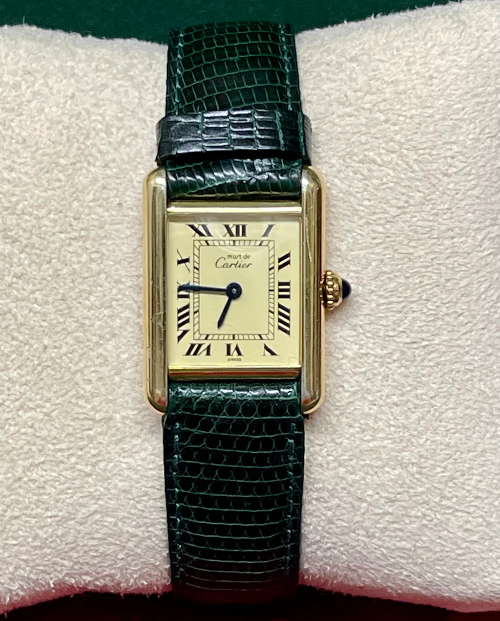 CARTIER Tank Solid Gold Tone Vintage Incredibly Beautiful Watch- $10K ...