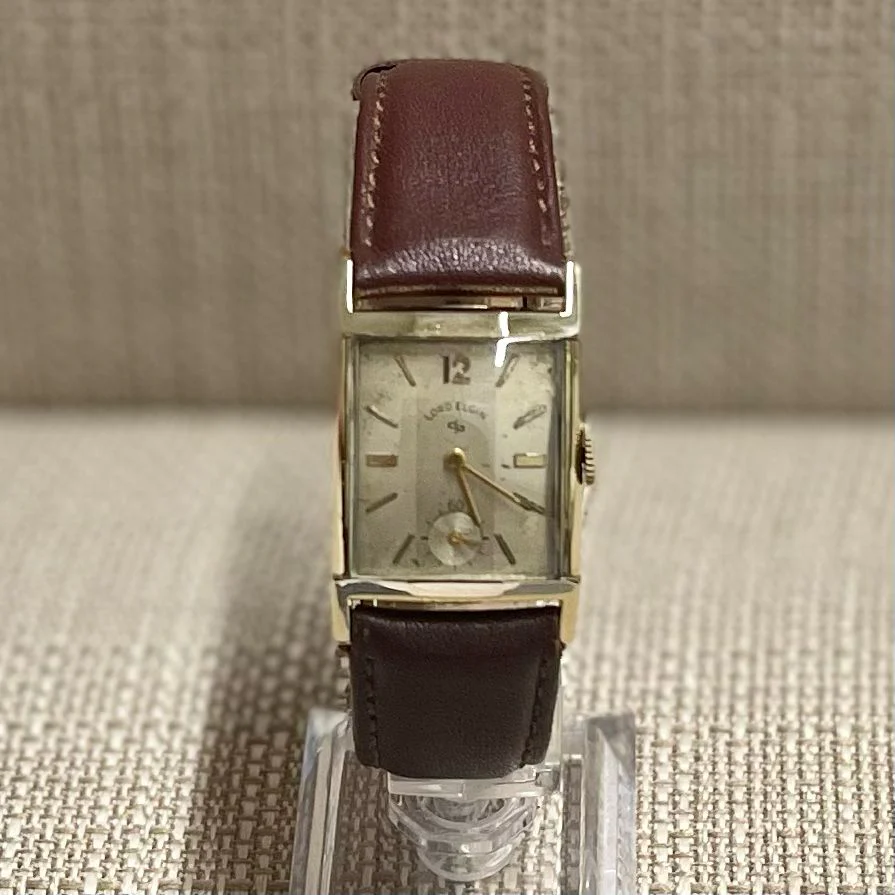 Lord Elgin Tank Curve-X c. 1940's Beautiful Gold Men's Watch - $5K ...