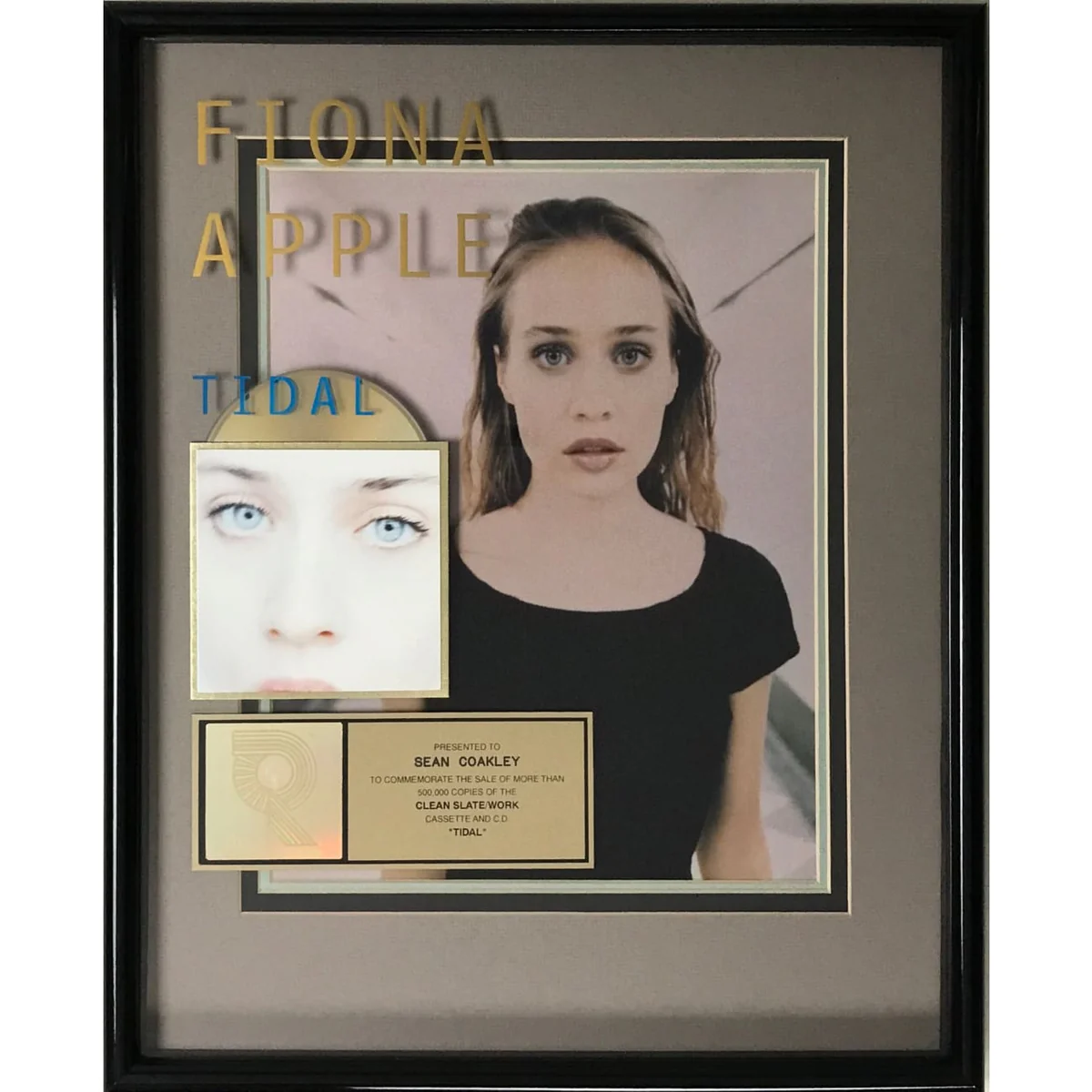 Fiona Apple Tidal RIAA Gold Album Award | Barnebys