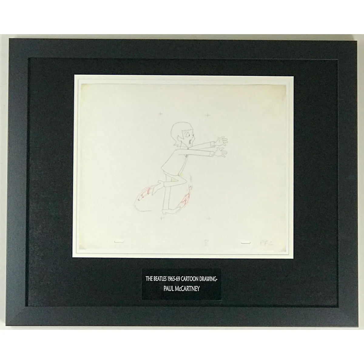 Beatles 1965-69 Cartoon - Framed Original Animation Cel Paul McCartney ...