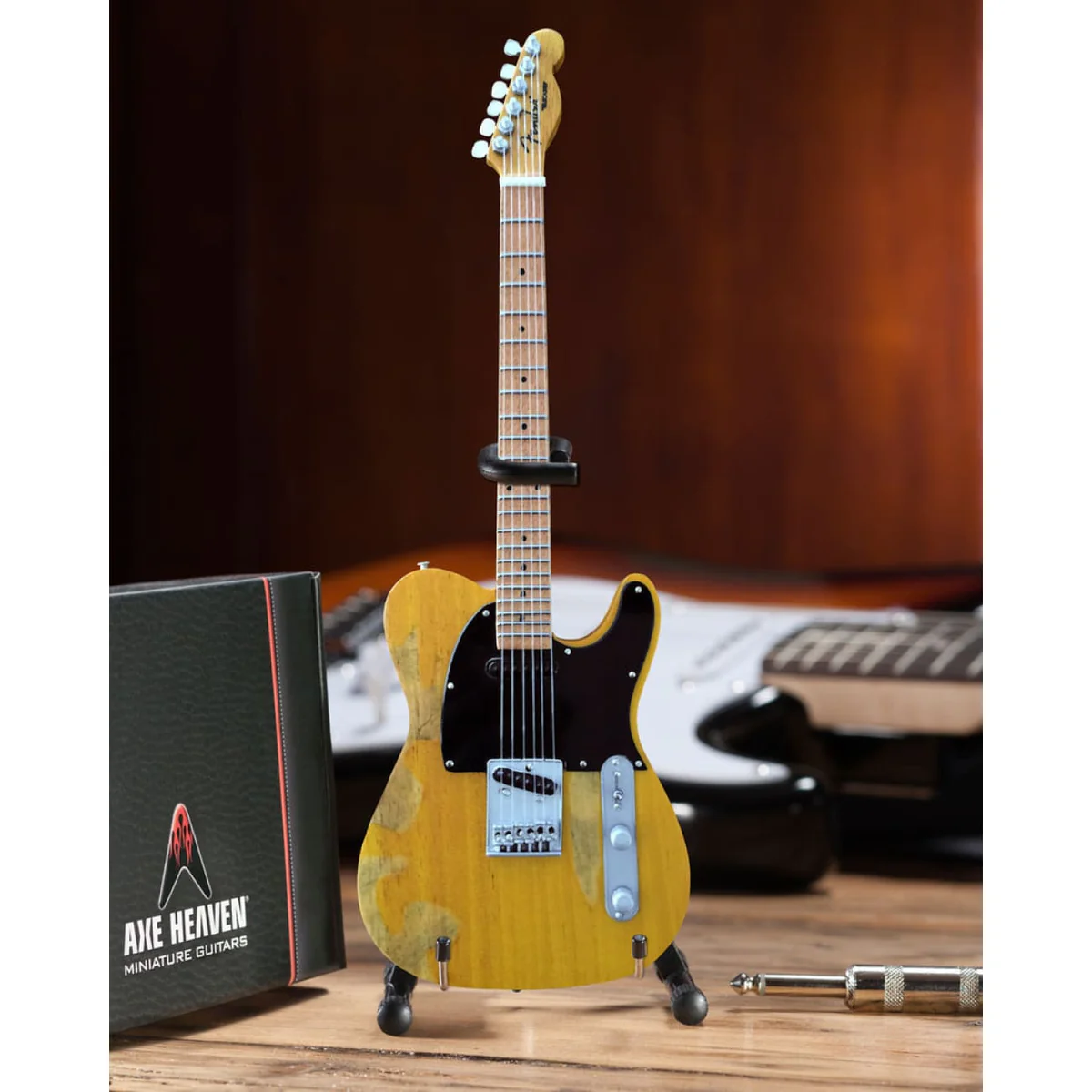Fender™ Distressed Blonde Telecaster™ Mini Guitar Replica | Barnebys