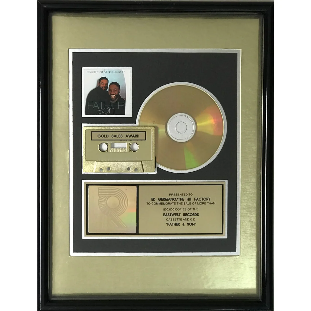 Gerald Levert & Eddie Levert, Sr. Father And Son RIAA Gold Album Award ...