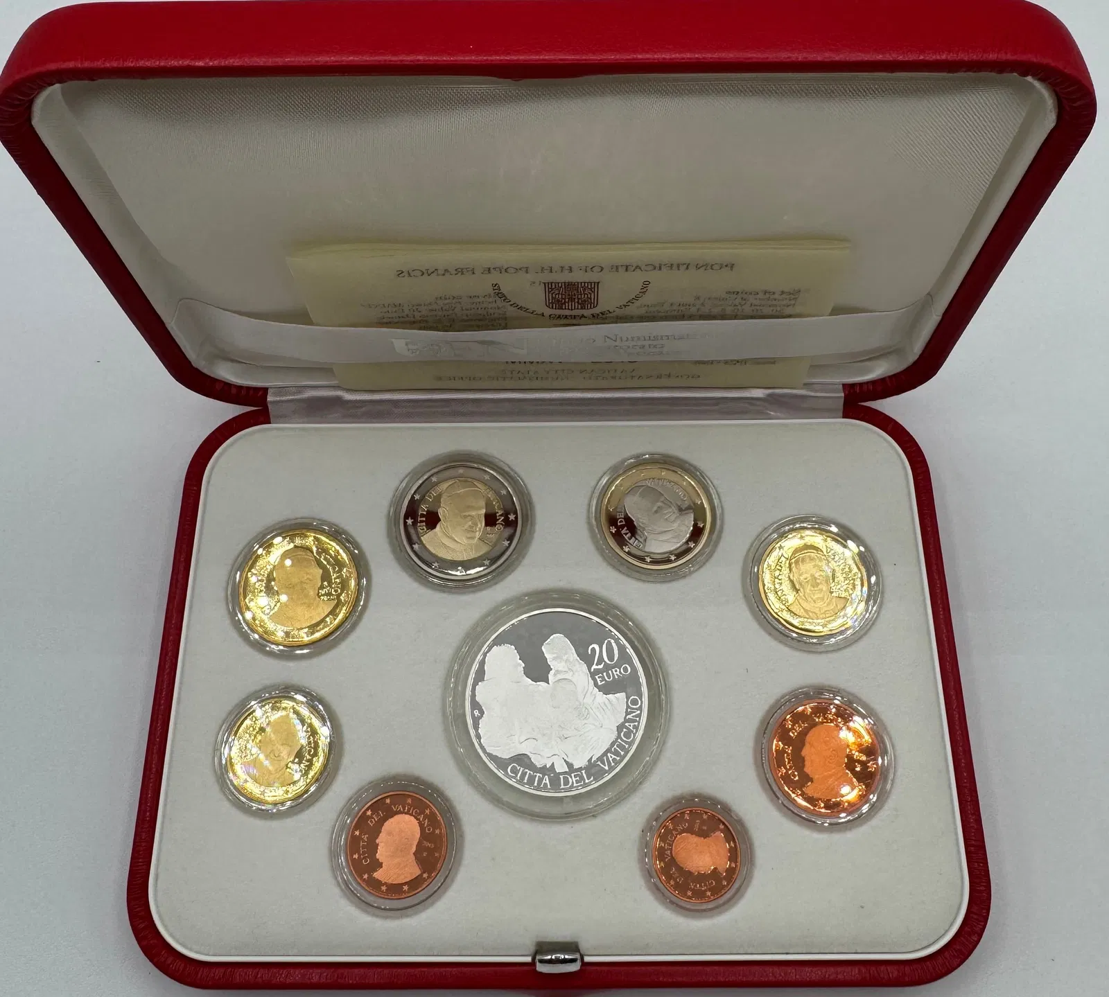 2015 Vatican, Pope Francis Coins Set | Barnebys