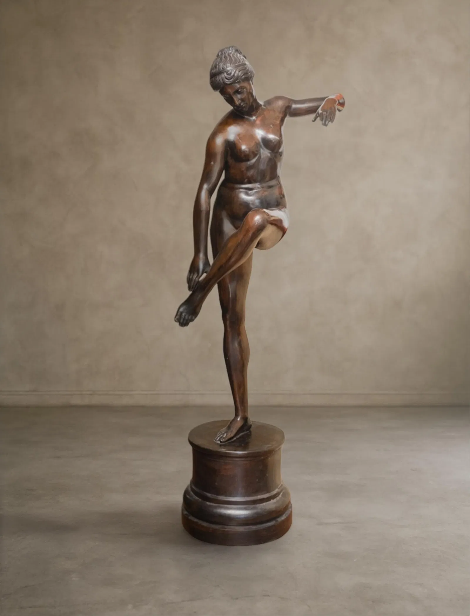 Life Size Bronze Sculpture of Goddess Aphrodite with Brown Patina. 5'6 ...