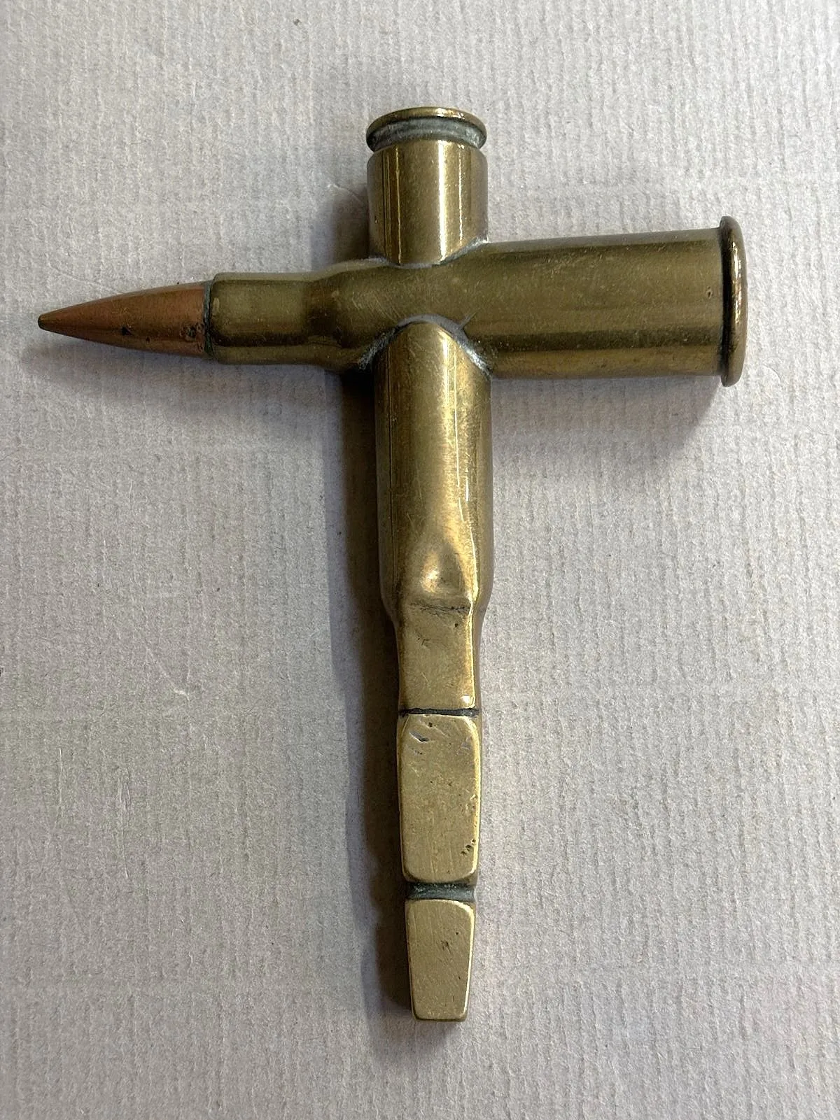 Religious object made by poilus with shells and divres - trench work ...