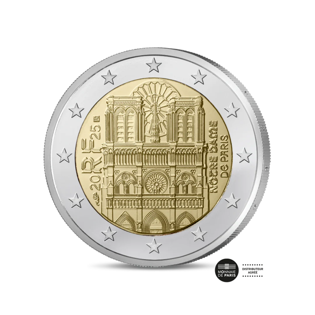France 2025 - 2 Euro commémorative - Notre-Dame de Paris | Barnebys