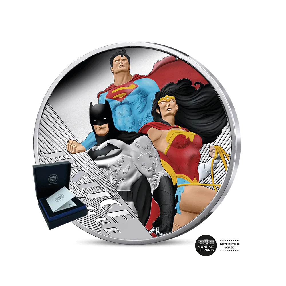 Justice League - Monnaie de 50€ Argent 5 Oz - BE 2025 | Barnebys