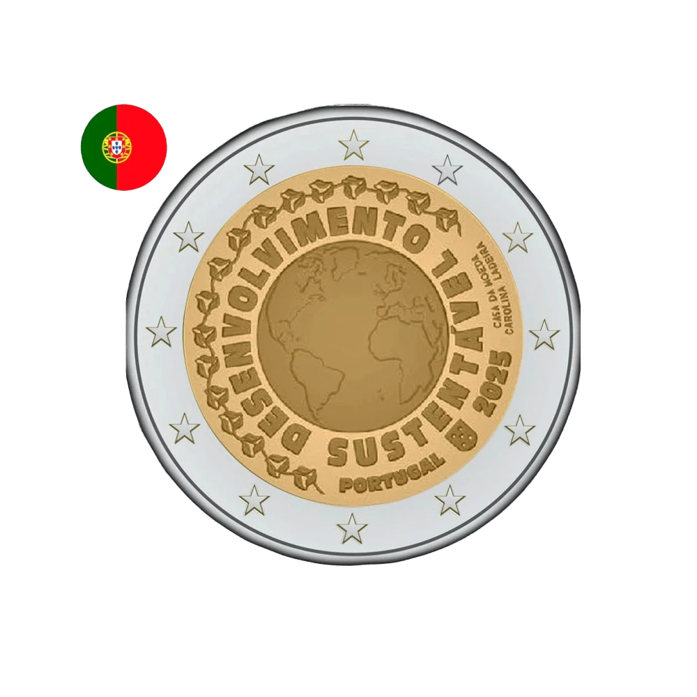 Portugal 2025 - 2 Euro Commémorative - Développement Durable | Barnebys