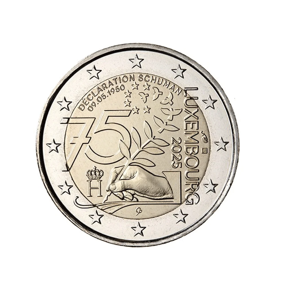 Luxembourg 2025 - 2 Euro Commémorative - 75 ans de la Déclaration ...