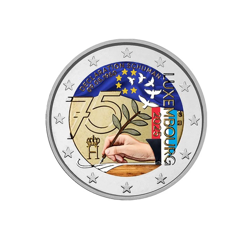 Luxembourg 2025 - 2 Euro Commémorative - 75 ans de la Déclaration ...