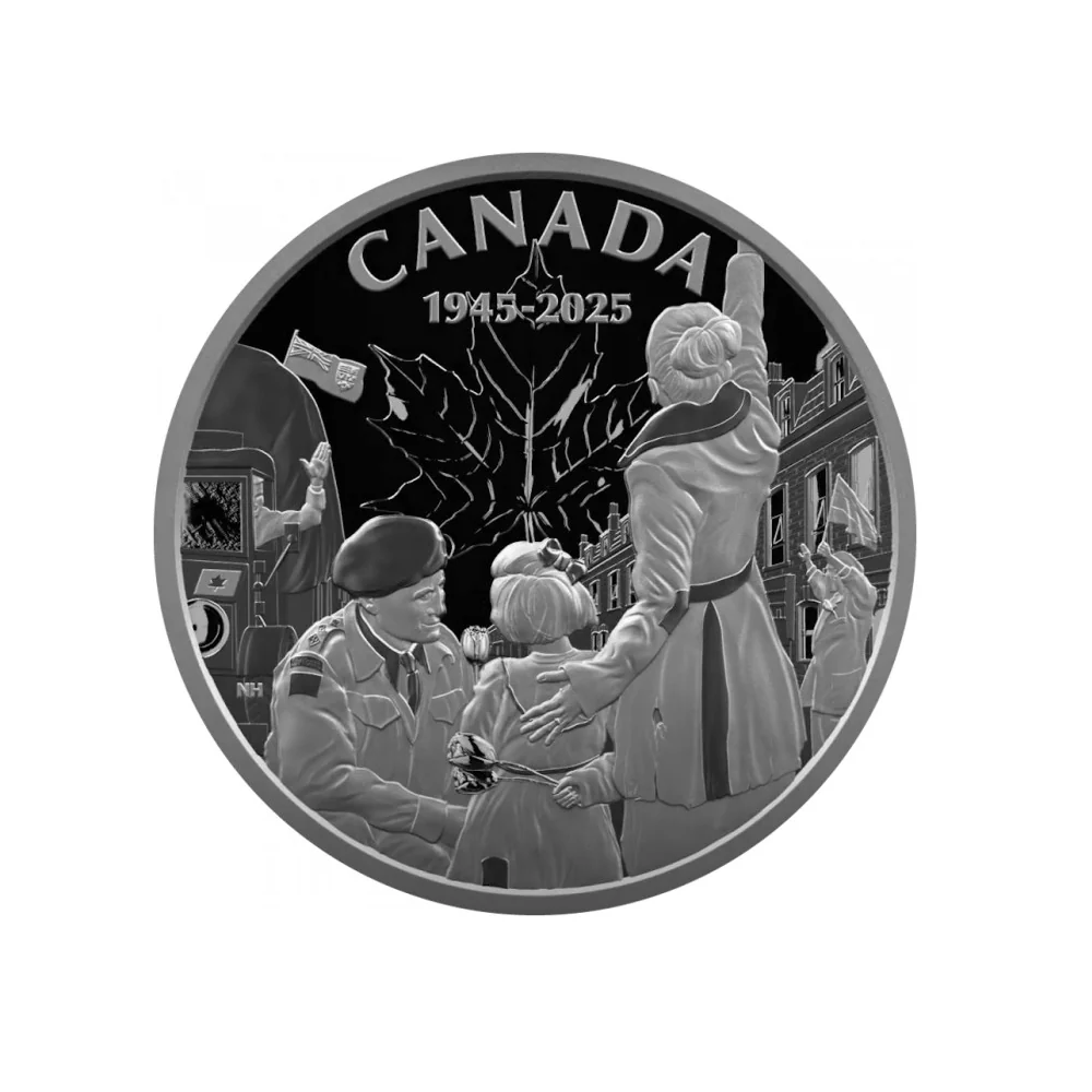 Fin de la Seconde Guerre mondiale en Europe - Monnaie de 20$ Argent ...