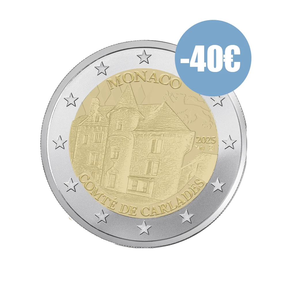 Monaco 2025 - 2 Euro Commémorative - Château de Carlades - BE | Barnebys