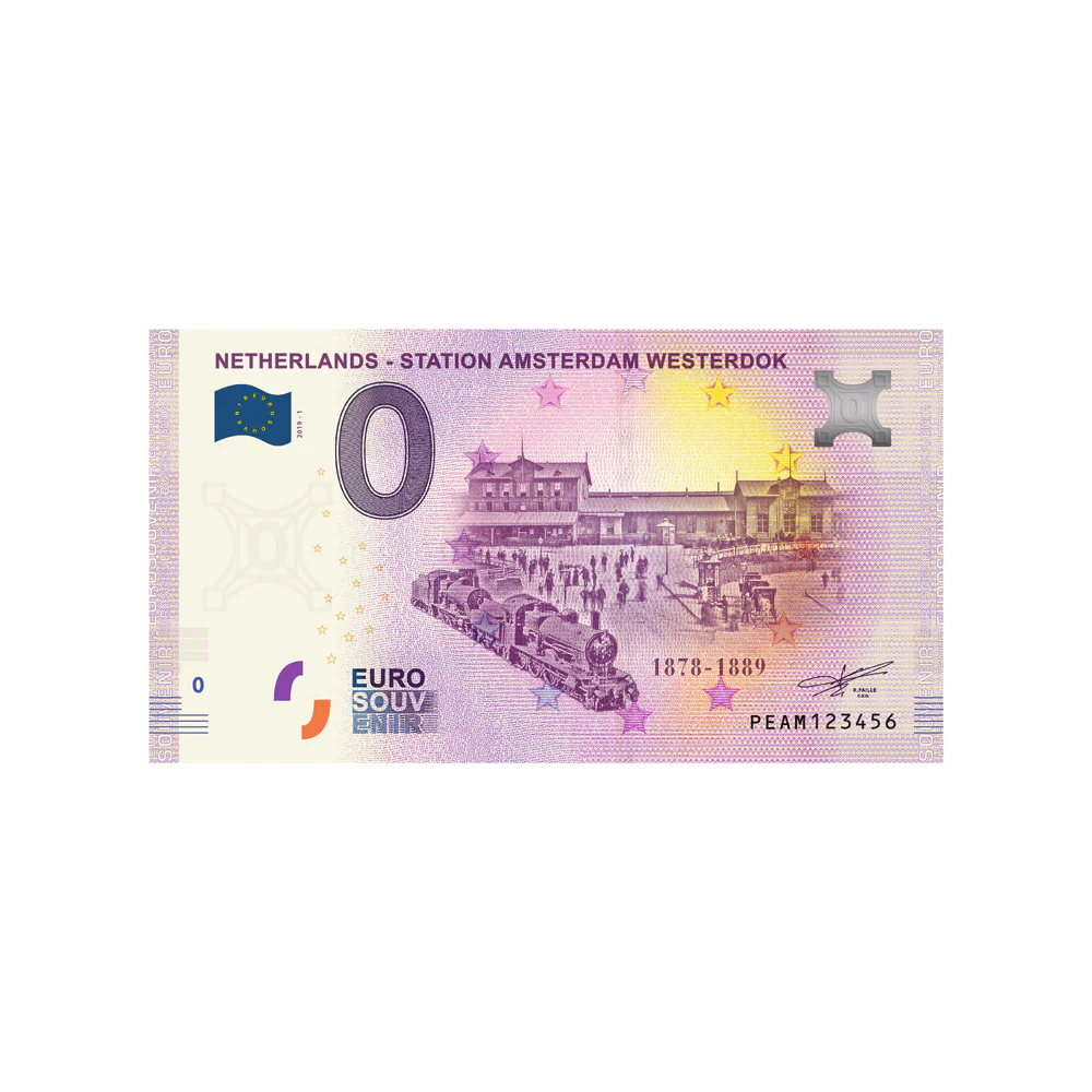 Billet souvenir de zéro euro - Netherlands - Station Amsterdam ...