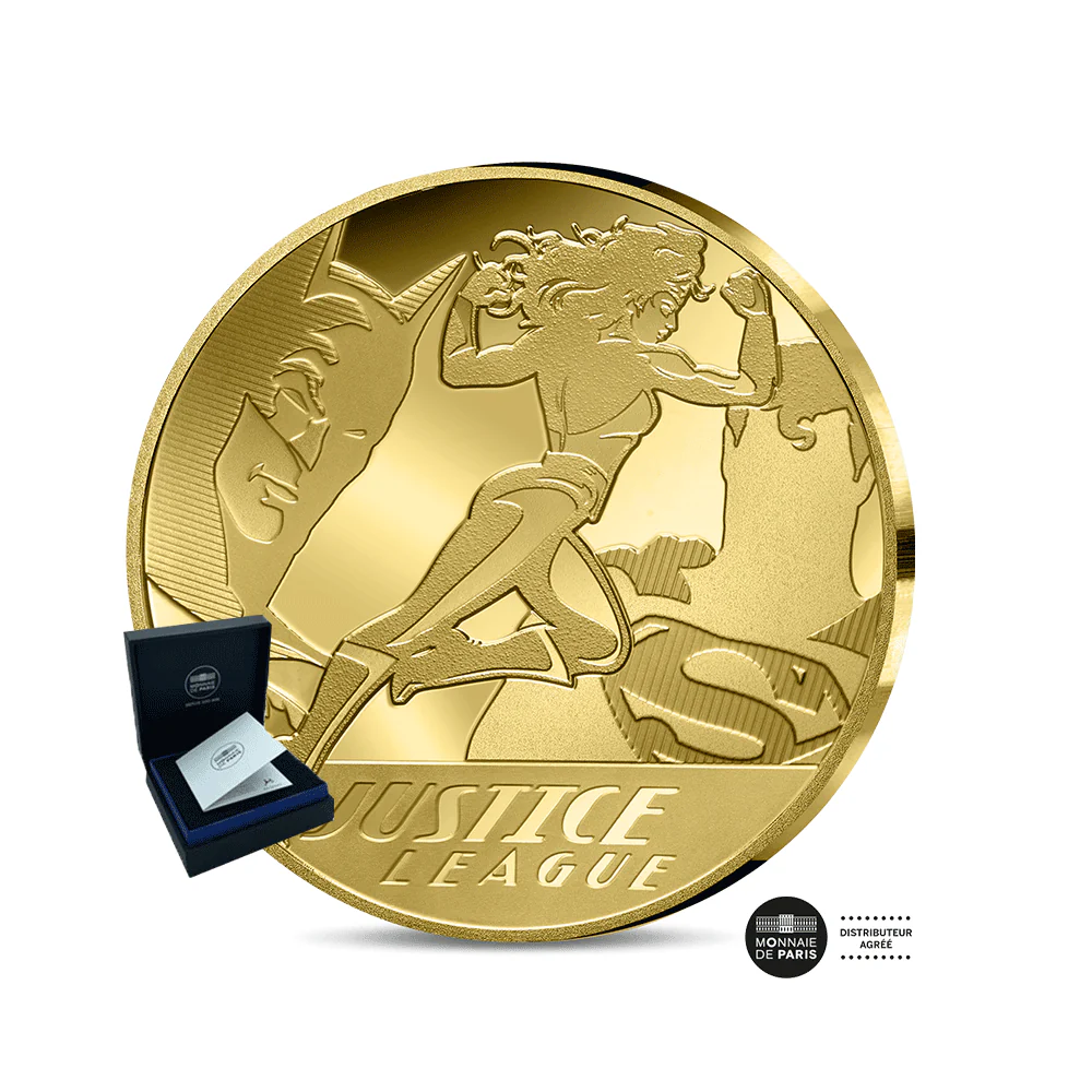 Justice League - Monnaie de 50€ Or 1/4 Oz - BE 2025 | Barnebys
