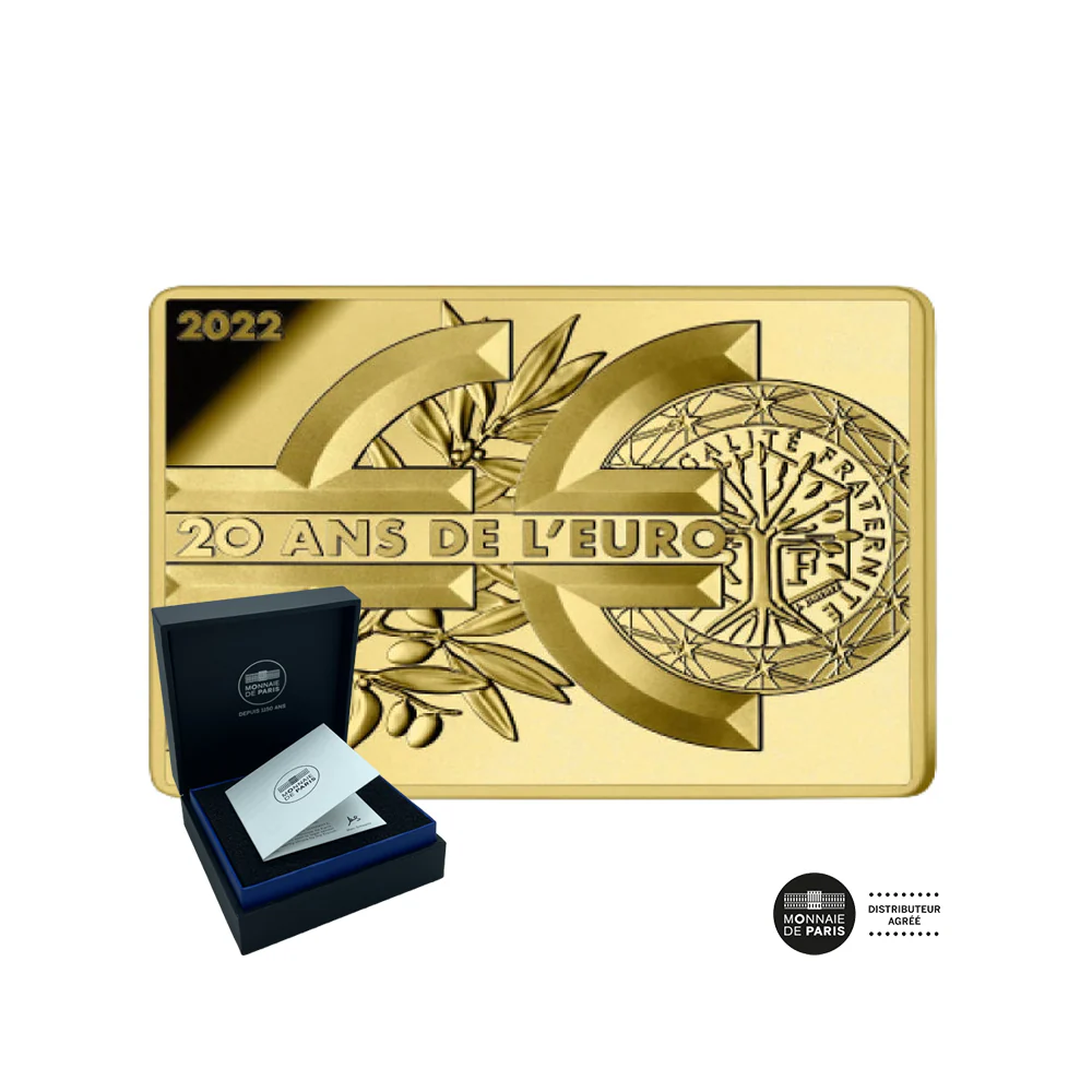 Les 20 ans de l'Euro - Monnaie de 50€ Or 1/4 Oz - BE 2022 | Barnebys