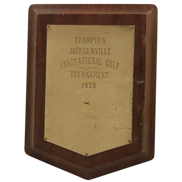 Jacky Cupit's 1958 Jacksonville Invitational Golf Tournament Winner ...