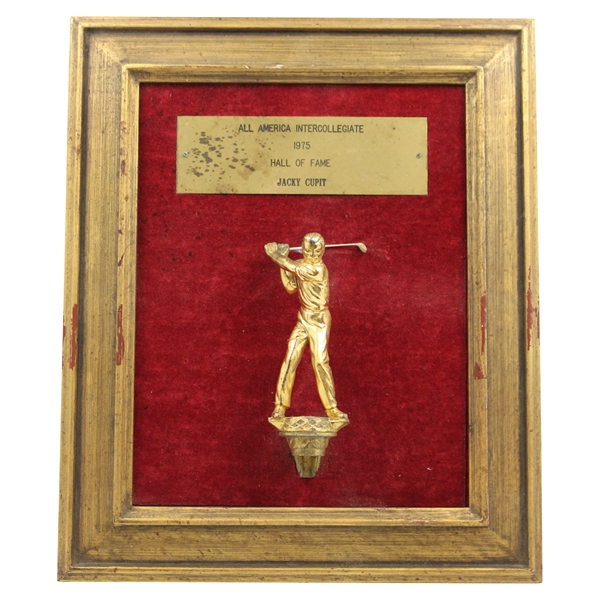 Jacky Cupit's 1975 All America Intercollegiate Hall Of Fame Award ...