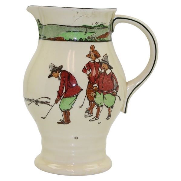 Vintage Royal Doulton Milk Pitcher w/Crombie 17th Century Pilgrim Golf ...