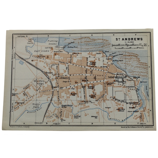 1927 St. Andrews Map Card | Barnebys