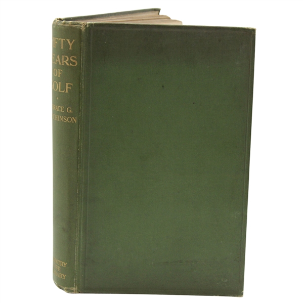 1919 'Fifty Years of Golf' 1st Ed Book by Horace Hutchinson | Barnebys